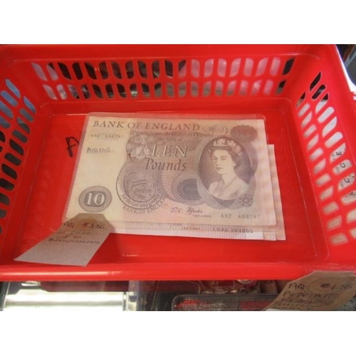 PEPPIATT £1 AND TEN SHILLING NOTES WITH O'BRIEN AND FFORDE TEN SHILLING ...