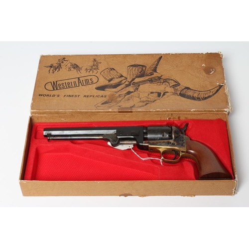 AN UBERTI NAVY PERCUSSION MODEL 1851 .36 REVOLVER with 7 1/2" barrel ...