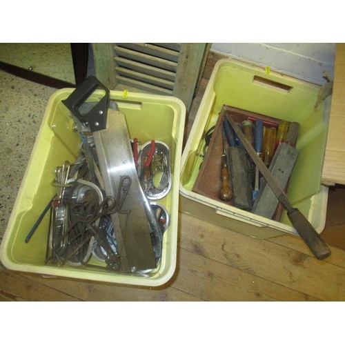 TWO BOXES OF TOOLS