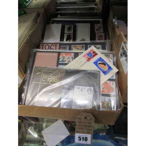 CARTON OF MINT DECIMAL PRESENTATION PACKS OF STAMPS