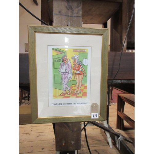 FRAMED SAUCY POSTCARD ARTWORK