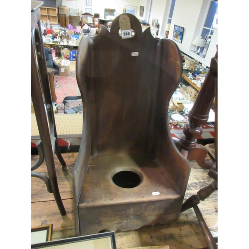 CHILD'S ROCKING CHAIR COMMODE
