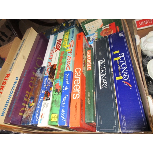 LARGE BOX OF BOARD GAMES