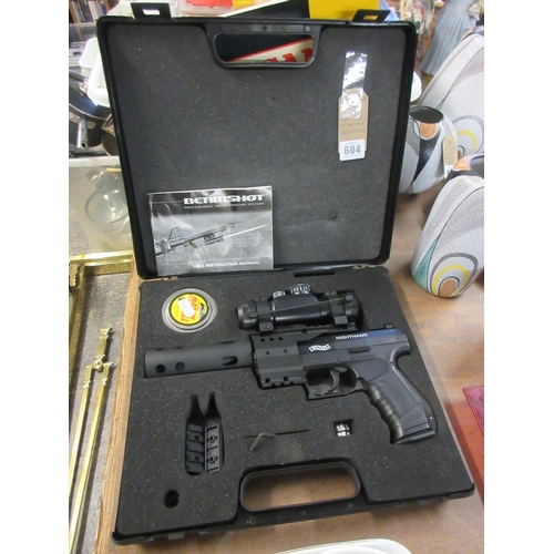 CASED WALTHER NIGHT HAWK AIR PISTOL