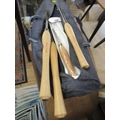 BAG OF SIX LARGE ROBERT SORBY WOOD TURNING CHISELS