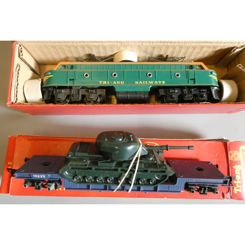 Triang Railways R257 double ended electric locomotive with pentagraphs ...
