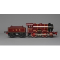 Hornby E120 locomotive and tender finished in LMS red, box good, model ...