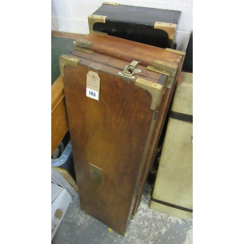 THREE WOODEN GUN CASES