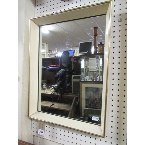 1960S ROWLEY GALLERIES WHITE PRESS INLAID MIRROR