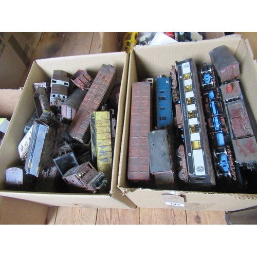 TWO BOXES OF MODEL RAILWAY ROLLING STOCK