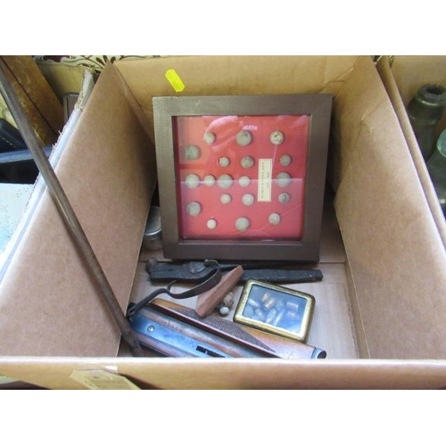 BOX OF GUN RELATED ITEMS