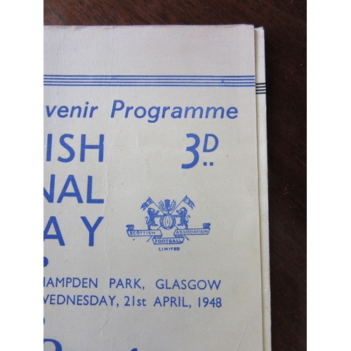 VINTAGE 1940S AND 50S SCOTTISH FOOTBALL PROGRAMMES