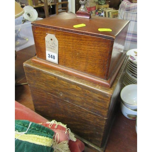 TWO OAK BOXES