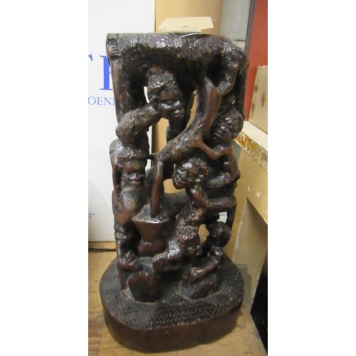 CARVED WOOD FIGURE