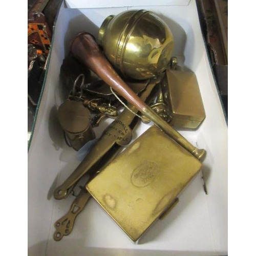 BOX OF COLLECTABLE BRASSWARE