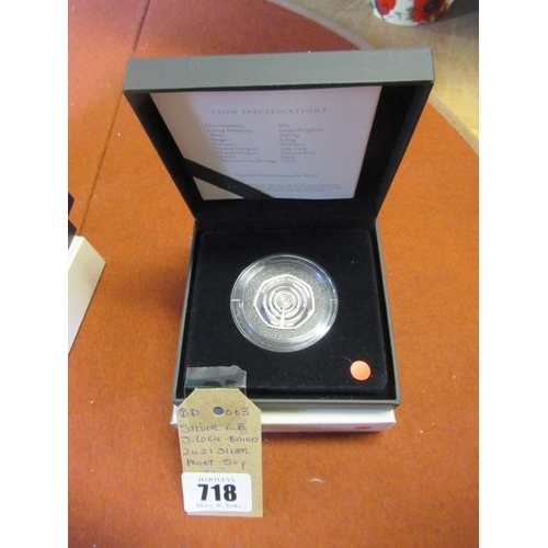 SILVER GB JOHN LOGI-BAIRD 2021 PROOF FIFTY PENCE COIN