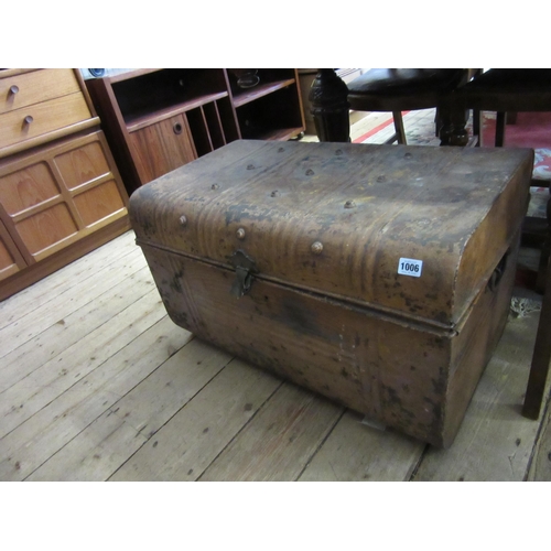 METAL TRUNK AND CONTENTS