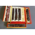 Eight Hornby MK1 BR crimson passenger coaches including three Irish ...