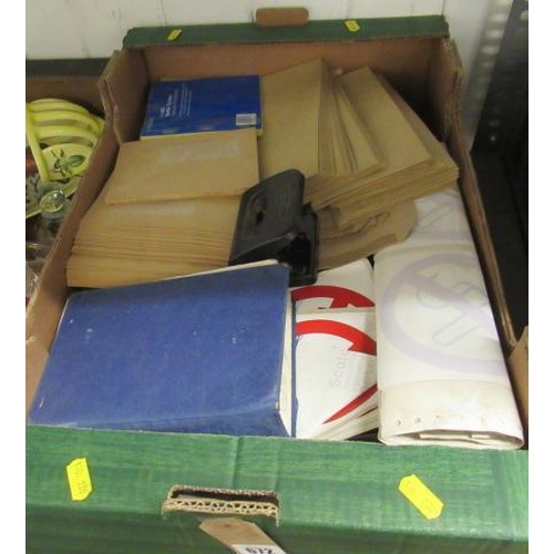 BOX OF MISCELLANEOUS STATIONERY