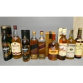Nine bottles of whisky, comprising a 10yr old Jura, a Glenfiddich pure ...