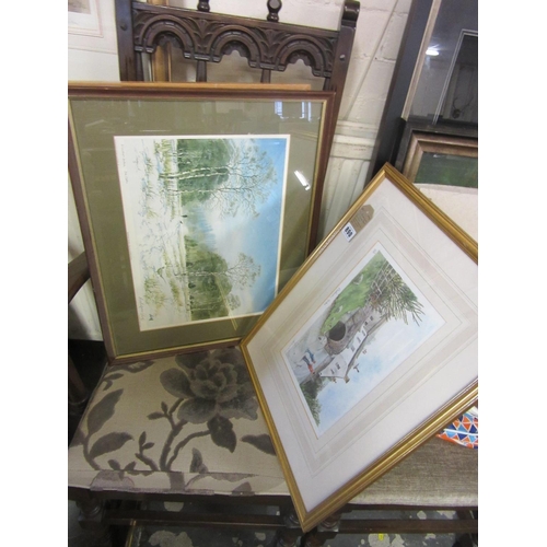 THREE PICTURES INCLUDING LIMITED EDITION PETER ANNABLE MALHAM PRINT