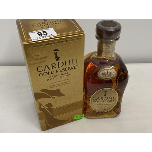 BOTTLE OF CARDHU GOLD RESERVE SINGLE MALT SCOTCH WHISKEY 70CL