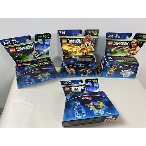4X LEGO DIMENSIONS KITS 71214, 71222, 71209, 71214