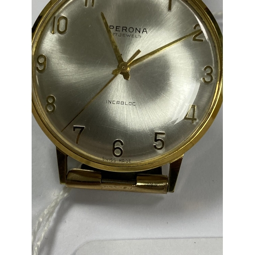 GENTS PERONA INCABLOC WATCH NICE CONDITION COSMETIC
