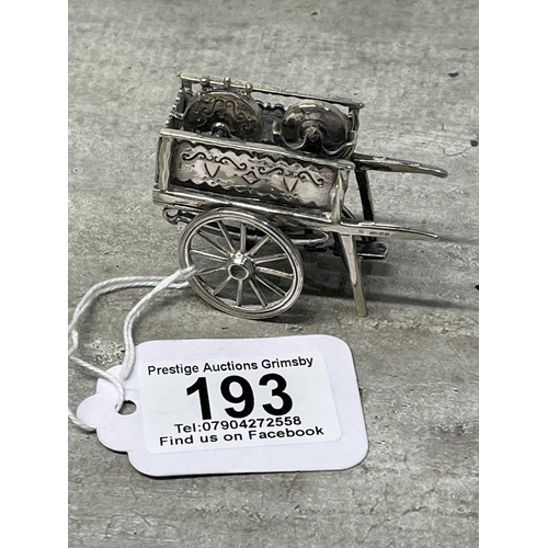 STERLING SILVER CARRIAGE 64.94G