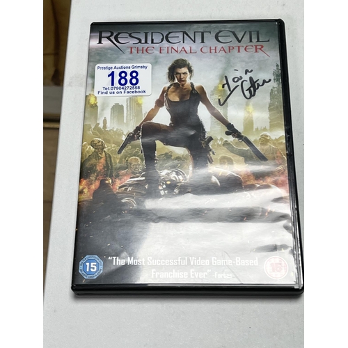 RESIDENT EVIL THE FINAL CHAPTER DVD SIGNED