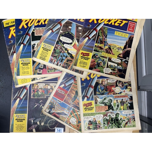 19 COPIES OF THE ROCKET COMIC