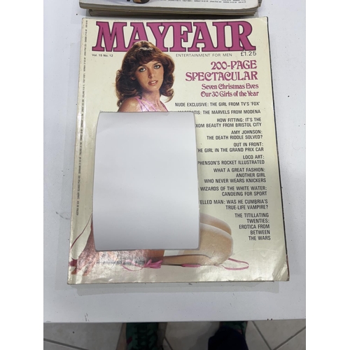 7 CLASSIC MAYFAIR MAGAZINES ADULT CONTENT