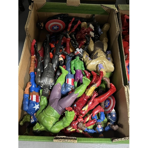 BOX OF ASSORTED ACTION FIGURES