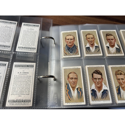 FOLDER OF CIGARETTE CARD SETS PLEASE SEE PICTURES