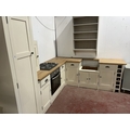 7 SOLID PINE PAINTED KITCHEN UNITS CONSISTING OF 4 DRAWERS, WINE RACK ...