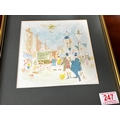 ORIGINAL COLIN CARR WATERCOLOUR OF GRIMSBY TOTAL SIZE INCLUDING FRAME ...
