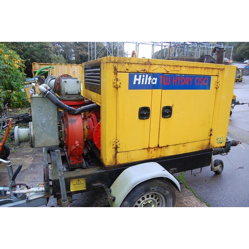 Hilta HyDry 150 water pump Approx age 2007 Approx 4596 hours Issues ...