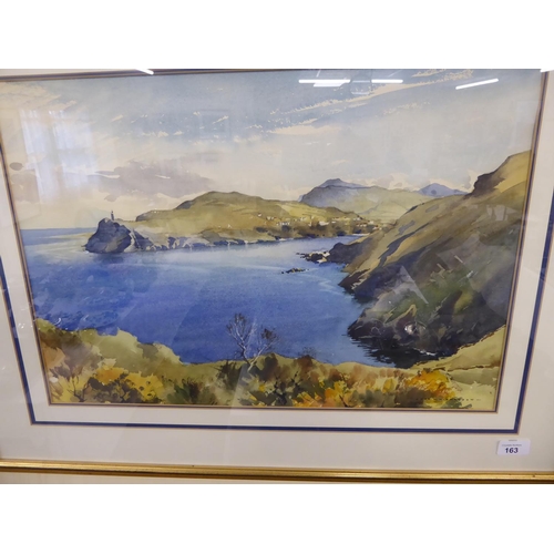 John H Nicholson, Bradda Head, watercolour, signed, 15 x 20 ins