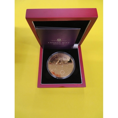 2011 World's First 5 Crown Royal Wedding Coin (Layered in 24ct Gold)