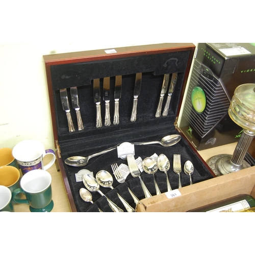 Part canteen of cutlery by James Riles