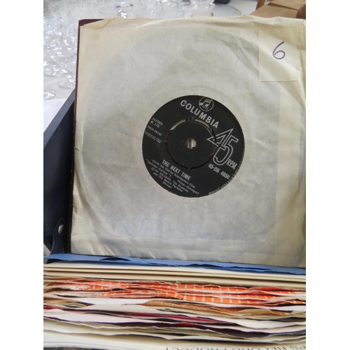 Box of 45 records