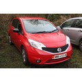 MMN455M Red Nissan Note Visia 1461cc First Registered 16.09.2016 Approx ...