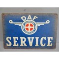 Metal DAF service sign Approx 30X20cms