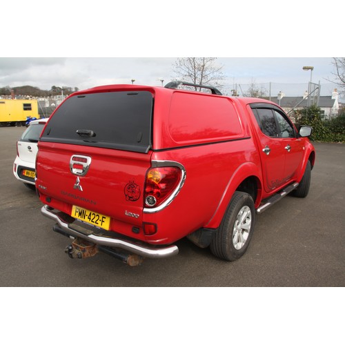 PMN422F Red Mitsubishi L200 Barbarian LB DCD 4X4 2477cc First ...