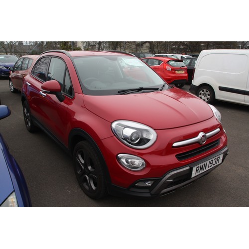 RMN193R Red Fiat 500X Cross Multijet SEV 1.6L First Registered 15.06. ...