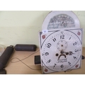Painted Wainwright of Nottingham long case clock, dial workings ...