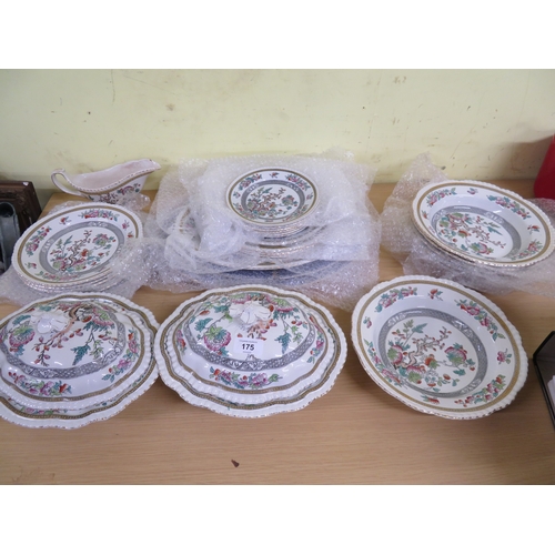 Collection of ironstone Indian tree pattern crockery