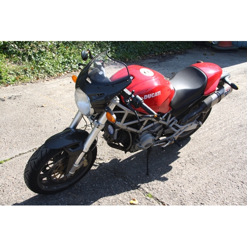 853-PMN Red Ducati M800 motorcycle First Registered 24.06.2004 Approx ...