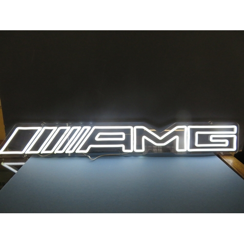 AMG light up sign (repaired) approx length 83cms