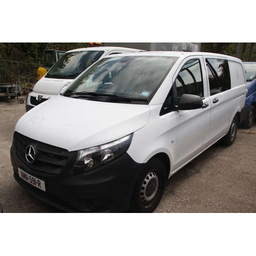 NMN591R White Mercedes Vito 114 crew cab van First Registered 15.05. ...